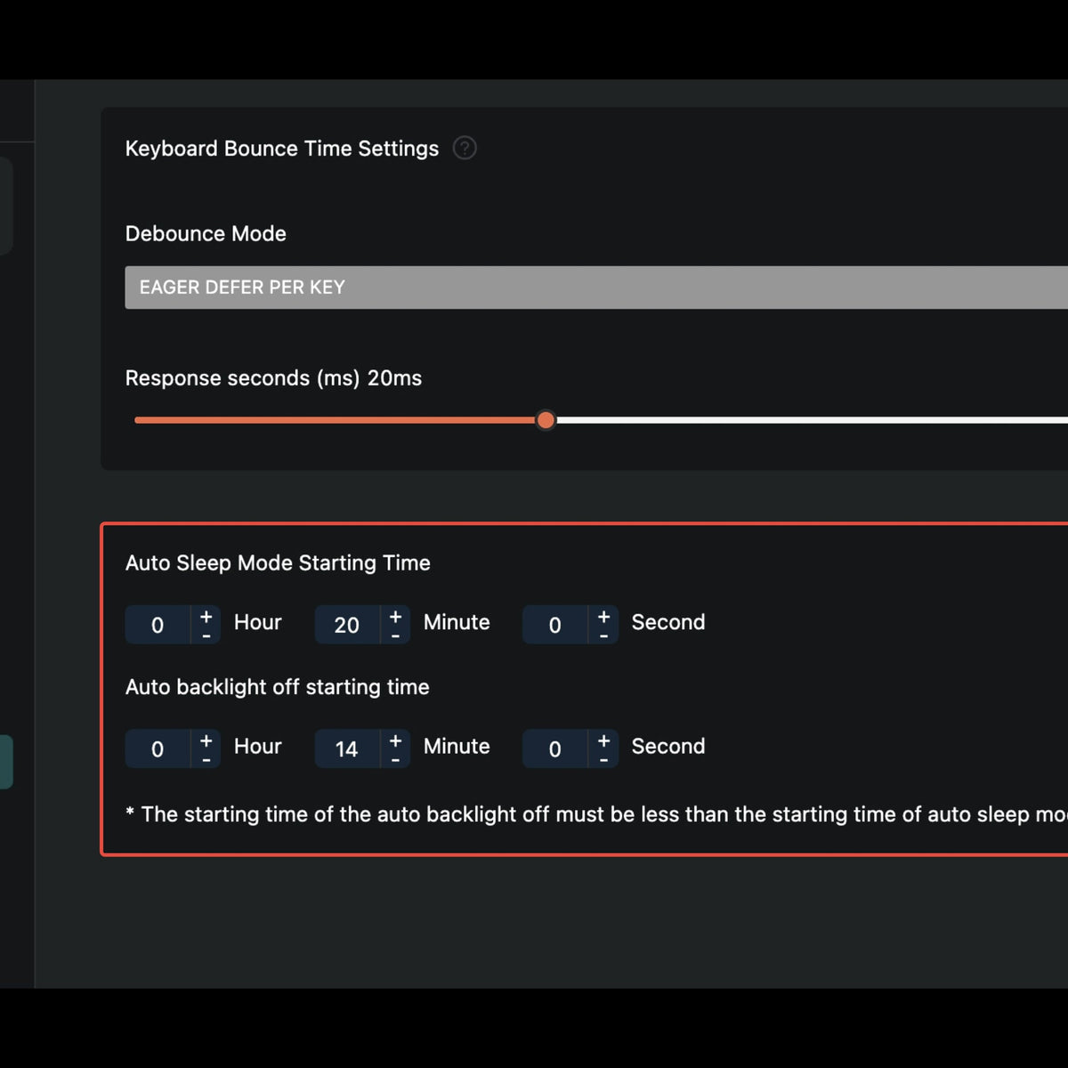 How to Set Auto Sleep Mode and Backlight Off Starting Time – Keychron