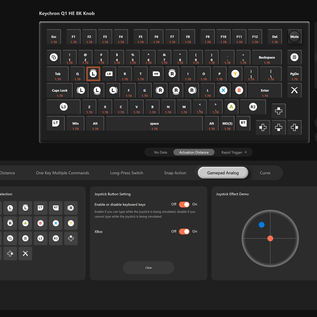 How to Set Gamepad Analog and Gamepad Curves on Launcher – Keychron