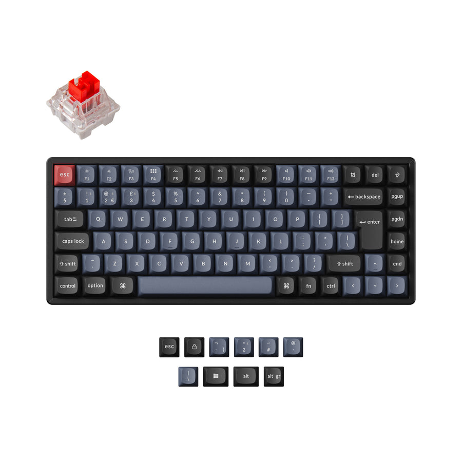 Keychron K2 Pro QMK/VIA Wireless Mechanical Keyboard ISO Layout Collec ...