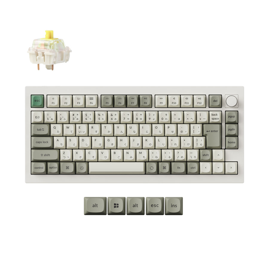 Keychron Q1 Max QMK Wireless Custom Mechanical Keyboard (Japan JIS Lay ...