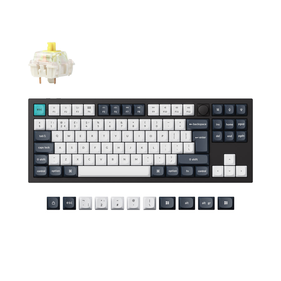 Keychron Q3 Max QMK/VIA Wireless Custom Mechanical Keyboard ISO Layout ...