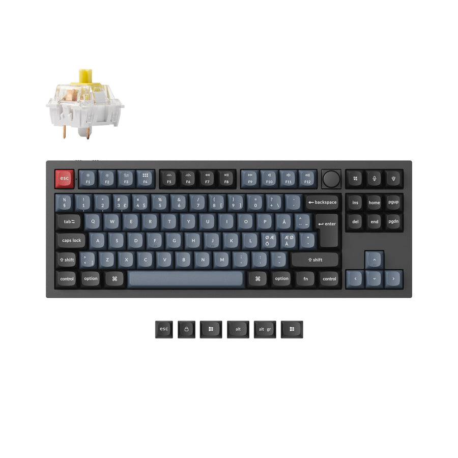 Keychron Q3 Pro QMK/VIA Wireless Custom Mechanical Keyboard ISO Layout ...