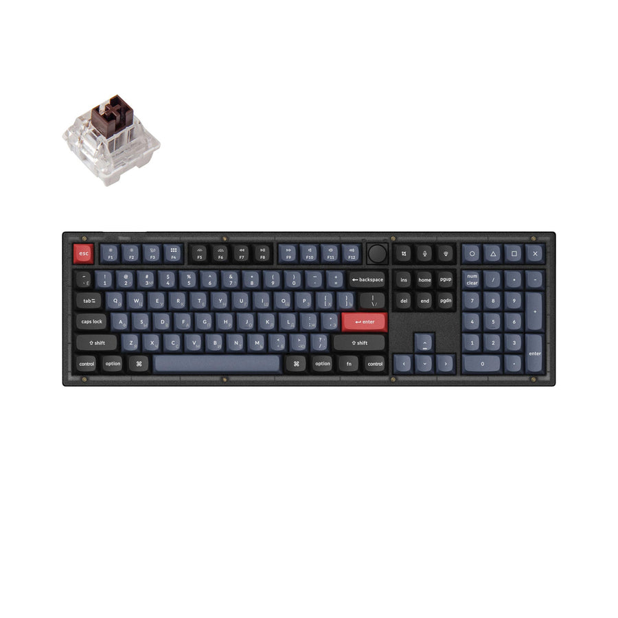Keychron V6 QMK Custom Mechanical Keyboard Russian Layout – Keychron ...