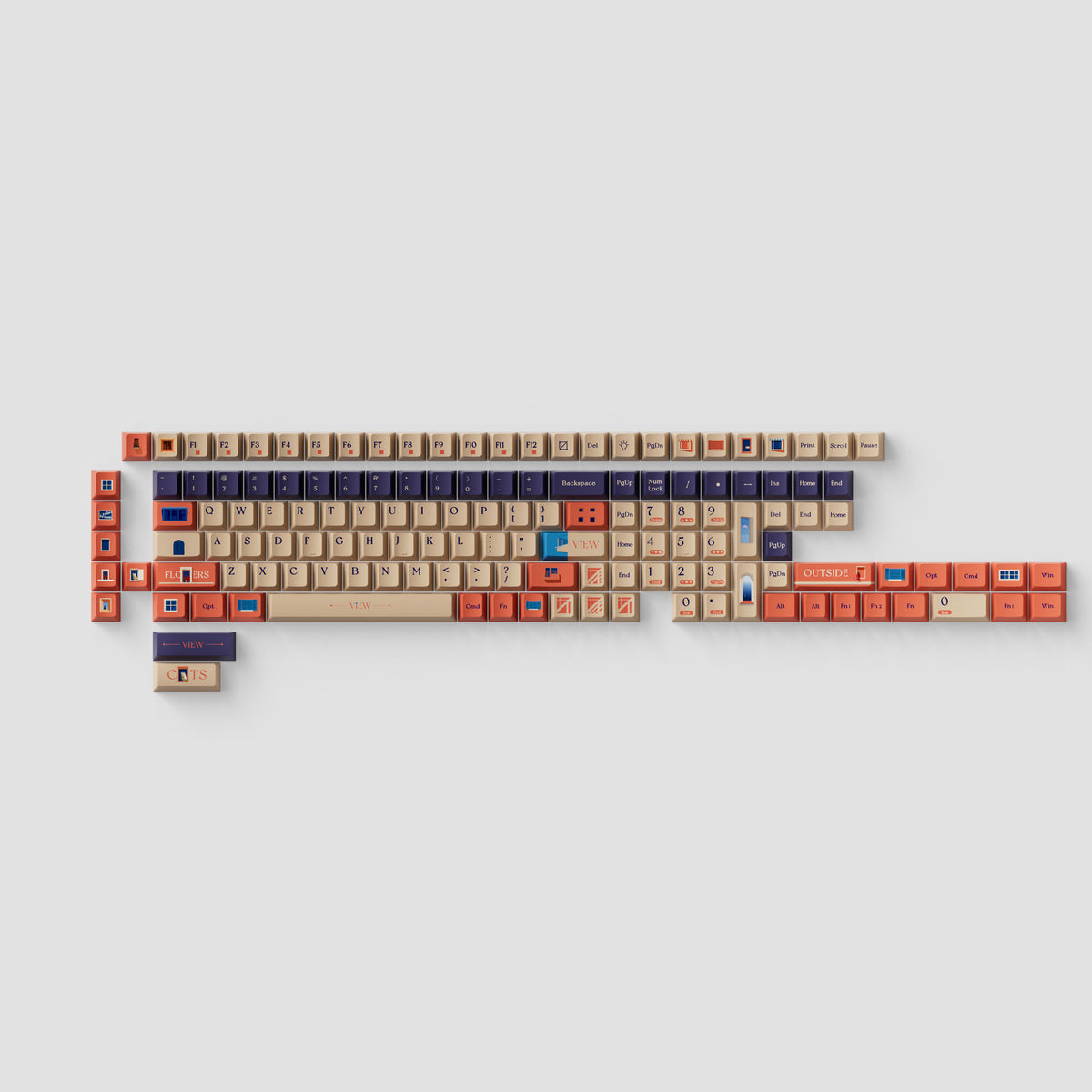 Window View - Cherry Profile Dye-Sub PBT Full Keycap Set – Keychron