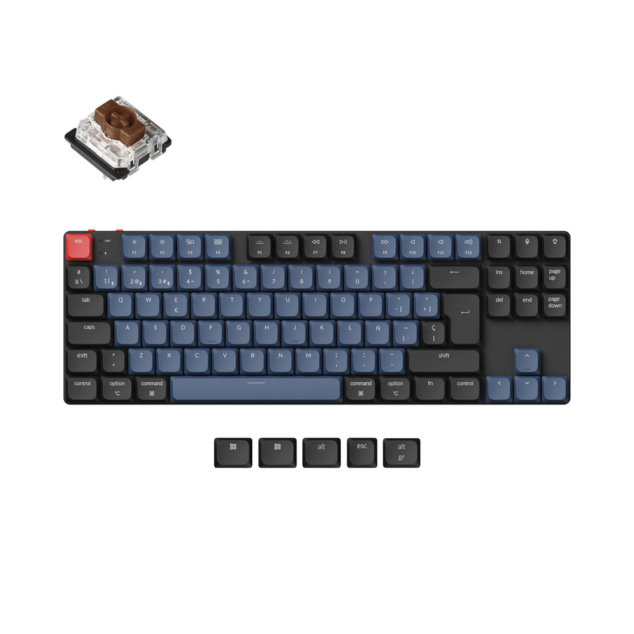 Keychron K1 Pro QMK/VIA Wireless Custom Mechanical Keyboard ISO Layout ...