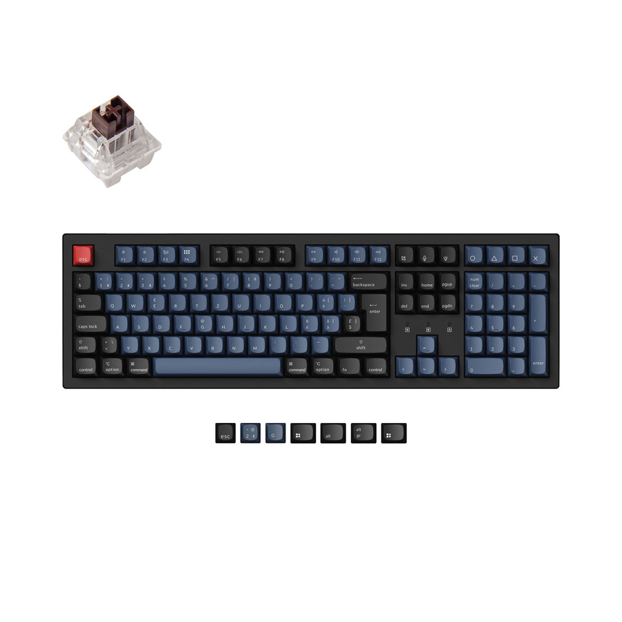 Keychron K10 Pro QMK/VIA Wireless Mechanical Keyboard ISO Layout Colle ...