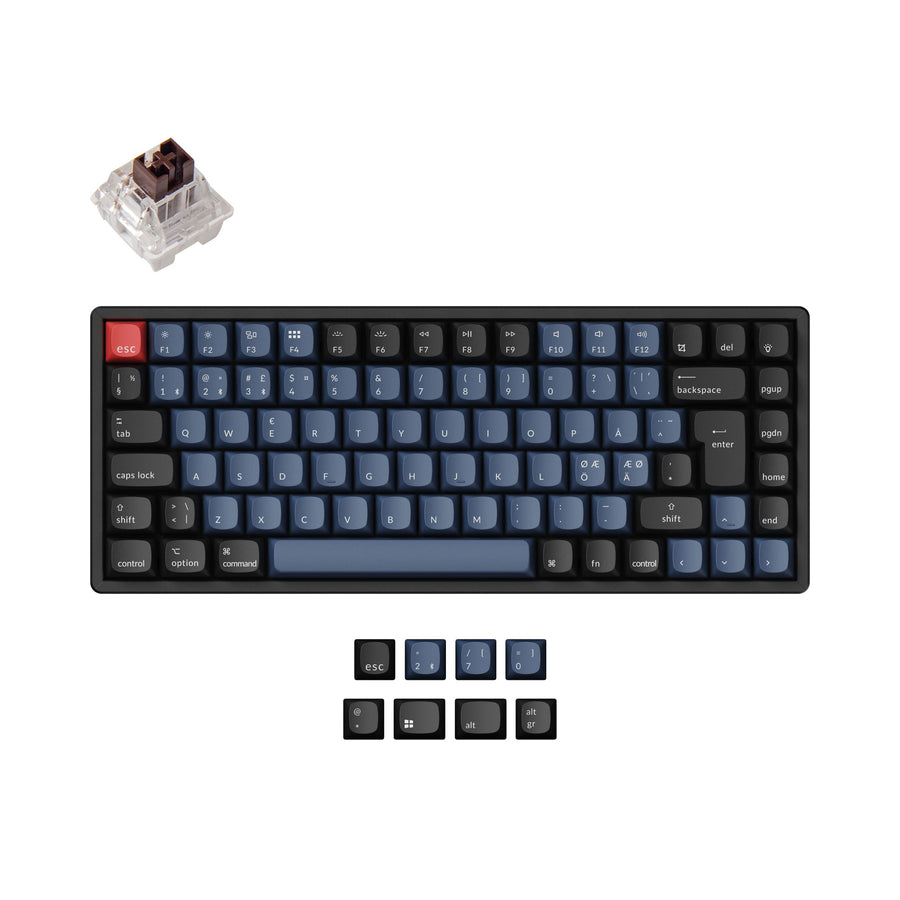 Keychron K2 Pro QMK/VIA Wireless Mechanical Keyboard ISO Layout Collec ...