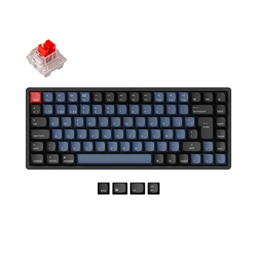 Keychron K2 Pro QMK/VIA Wireless Mechanical Keyboard ISO Layout Collec ...