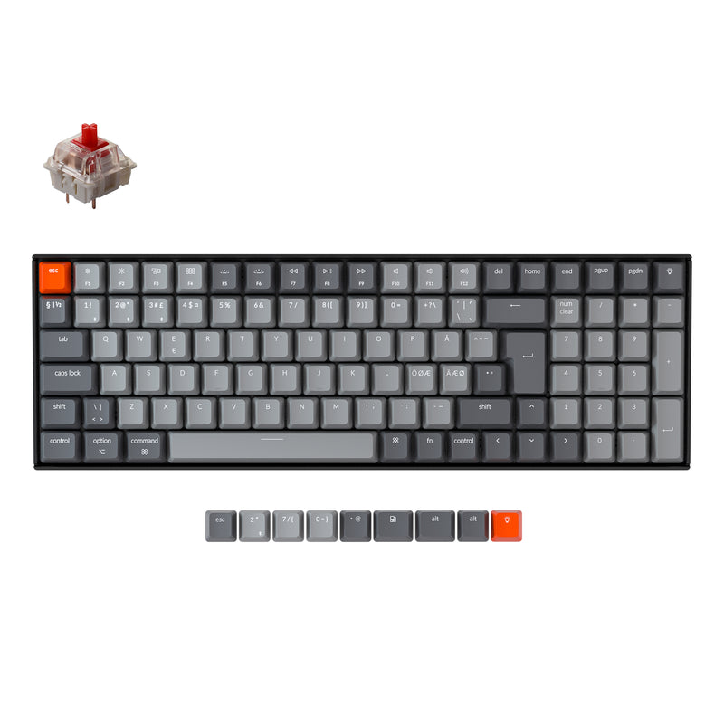 Keychron K4 Wireless Mechanical Keyboard (Nordic ISO Layout) - Version ...