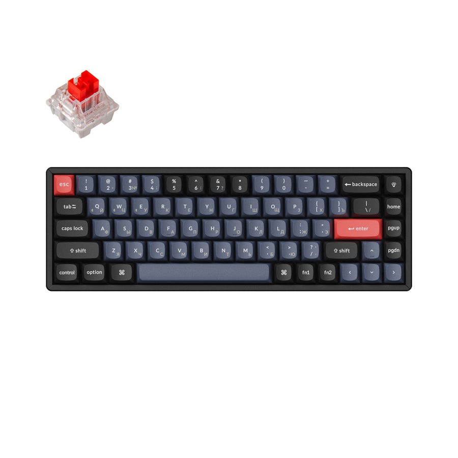 Keychron K6 Pro QMK/VIA Wireless Custom Mechanical Keyboard Russian La ...