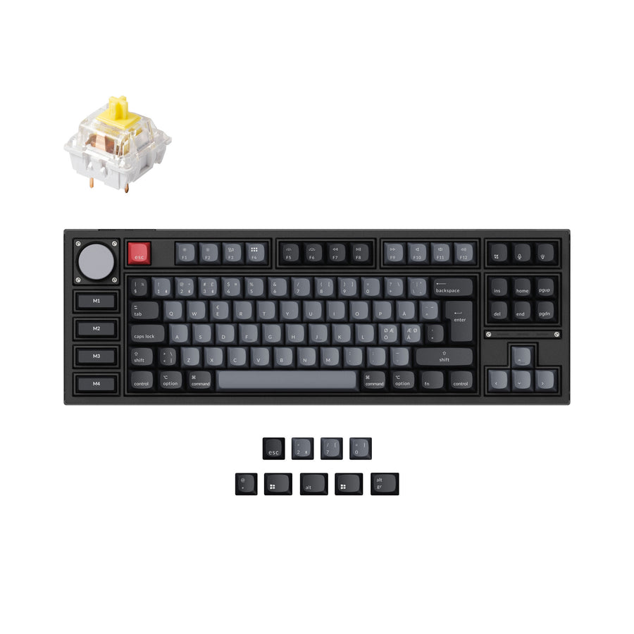 Keychron Q3 Pro QMK/VIA Wireless Custom Mechanical Keyboard ISO Layout ...