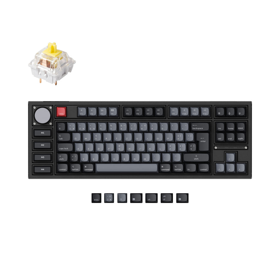 Keychron Q3 Pro QMK/VIA Wireless Custom Mechanical Keyboard ISO Layout ...