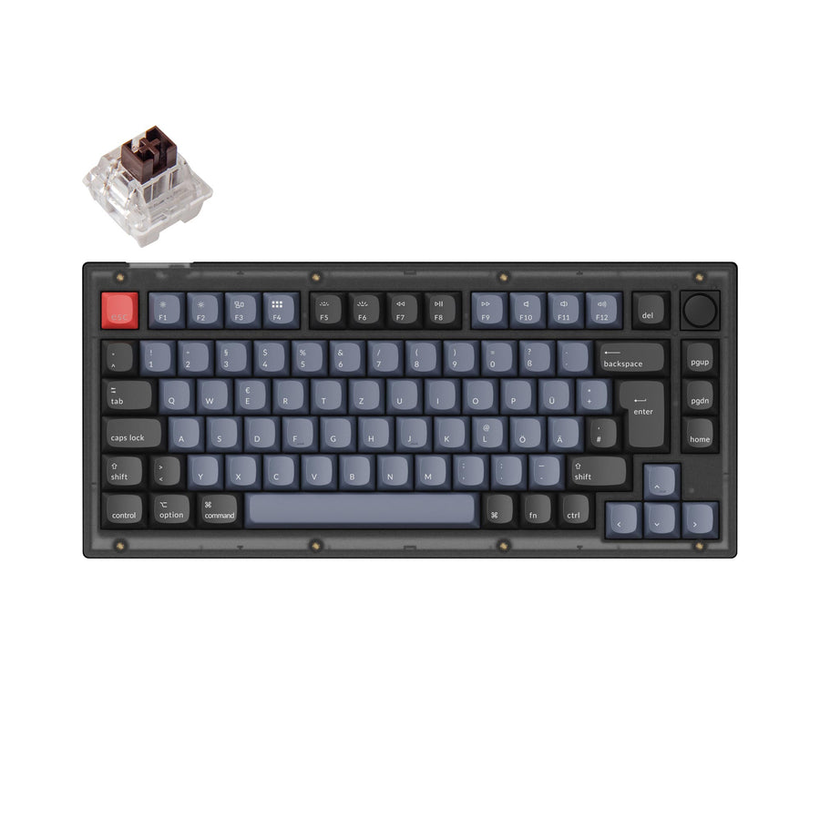 Keychron V1 QMK Custom Mechanical Keyboard ISO Layout Collection ...